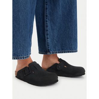 Birkenstock Pantoletten Birkenstock Boston Wire Buckle 1031575 Schwarz