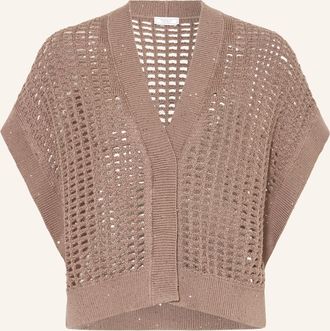 PESERICO Peserico Strickjacke Mit Pailletten beige