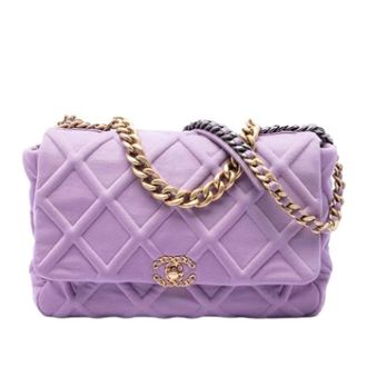Chanel Pre-owned 19 Flap Bag - - Pre-owned - Damen - Lila - ONE SIZE