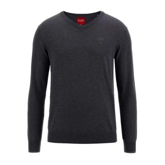 Guess Homme, Pulls, Gris, Taille: XS Pull col V - Gris