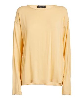 Fabiana Filippi Sabl&eacute; Bead-Embellished Stretch-Crepe Top Size XS