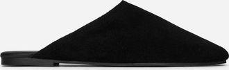 Arket Reisehausschuh Aus Spaltvelours -Schwarz