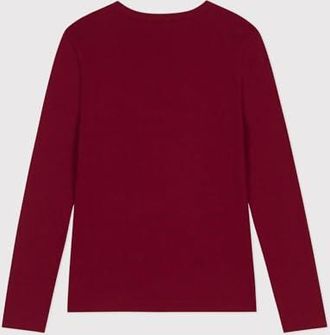 Petit Bateau Tee-Shirt Femme liconique en Coton Manches Longues