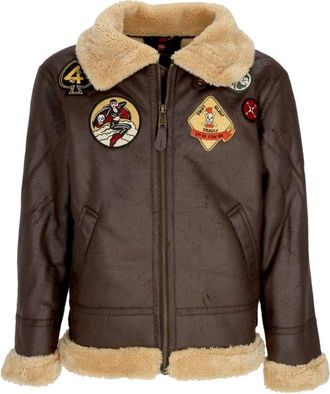 Alpha Industries Homme, Vestes, Brun, Taille: L B3 Fl Custom Jacket