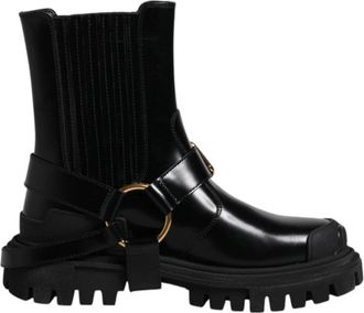 Dolce & Gabbana Homme, Chaussures, Noir, Taille: 37 1/2 EU Botte Mi-Mollet