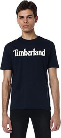 Timberland SS Linear Logo Tee T-Shirt Homme, Saphir foncé, XL