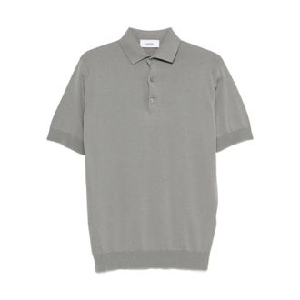 Lardini Homme, Tops, Gris, Taille: L Polo en maille &agrave; boutons