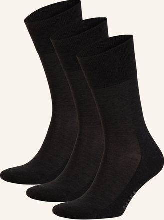 Falke 3er-Pack Str&uuml;mpfe Tiago grau