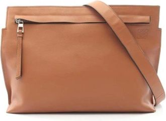 Loewe unisex, Pre-owned, Brun, Taille: ONE Size Sac bandouli&egrave;re en cuir doccasion
