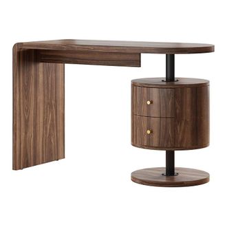 Vicco bureau Lara, Ch&ecirc;ne rustique, 120 x 50 cm avec 2 tiroirs