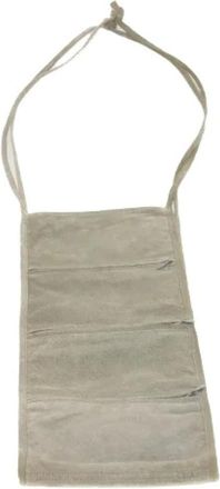 Chanel Pre-owned Suede Pouch - Femme - Pre-owned - Gris - Taille: ONE Size