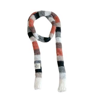 Generic &Eacute;charpe en tricot - &Eacute;charpe en tricot &eacute;pais doubl&eacute; en polaire chaude, &eacute;charpe douce et &eacute;paisse pour homme et femme - Col ray&eacute; fin color&eacute;, pour lautomn