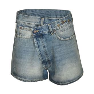 R13 Damen, Shorts, Blau, W27Gr&ouml;&szlig;e