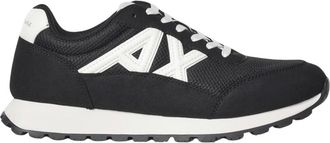 A|X Armani Exchange Baskets en mesh et microfibre - Homme - Chaussures - Noir - Taille: 43 EU