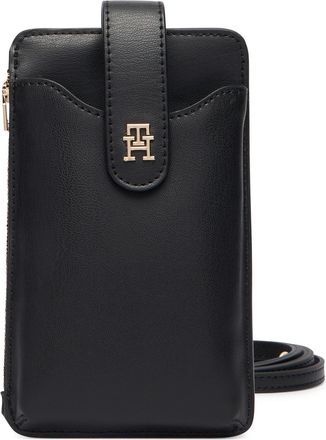 Tommy Hilfiger Handy-Etui Tommy Hilfiger Th Icon Phone Wallet AW0AW18137 Schwarz