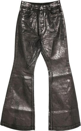 Rick Owens Crackled-effect Flared Jeans