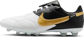 Nike Nike Homme Premier 3 FG Low-Top Fu&szlig;ballschuh Chaussure de Football, Blanc m&eacute;tallis&eacute; Or Noir, 46 EU