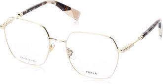 Furla VFU640 Brille, Shiny Rose Gold W/Ivory Parts, 54 f&uuml;r Damen, Shiny Rose Gold W/Ivory Parts, 52