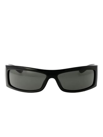 Gucci lunettes de soleil tint&eacute;es &agrave; monture rectangulaire - Noir