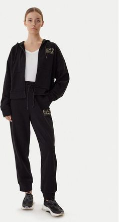 Emporio Armani Jogginganzug 7W000420 AF12473 MC021 Schwarz Relaxed Fit