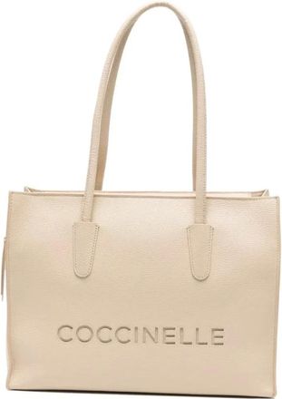 Coccinelle Femme, Sacs, Beige, Taille: ONE Size Handbag Grained