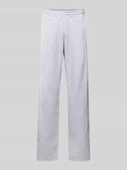 Review Sweatpants mit elastischem Bund und Logo