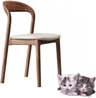 Generic Massive Holzstühle Starke tragende Küchenstühle mit robusten Beinen, ideal für Restaurants, Wohnzimmer und Lernräume weiß 81 * 43 * 46cm