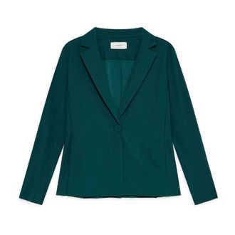Maliparmi Maliparmi, Femme, Vestes, Vert, Taille: 44 FR Veste en jersey souple