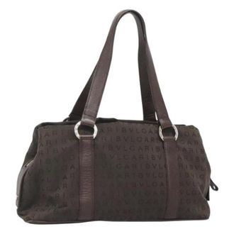 Bulgari Pre-owned Toile sacs-main - Femme - Pre-owned - Brun - Taille: ONE Size