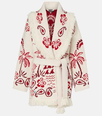 Alanui Cardigan Glimpse Of Eden en laine, cachemire et coton