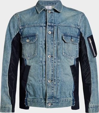 sacai JACKEN & M&Auml;NTEL - Jeansjacken/M&auml;ntel auf YOOX.COM