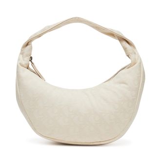 Calvin Klein Handtasche Calvin Klein Ckj Monogram Pinched Medium Shou LV04F3206G Écru