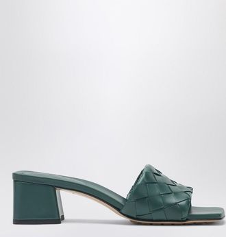 Bottega Veneta Parco mules in emerald green