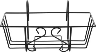 Cabilock Hängender Blumenständer Balkondekoration Balkon Blumentopf Korb Geländer-pflanzgefäße, Blumentopfhalter Geländer-pflanzgefäßständer Saftig Eisen Koste