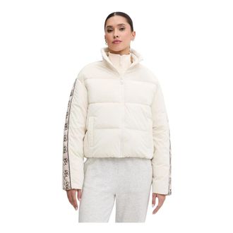 Guess Gesteppte Logo Pufferjacke - - Jackets - Damen - Beige - XL