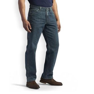 Lee Mens Dungarees Losse-Fit Carpenter Jean - 38W x 30L - Original Stone