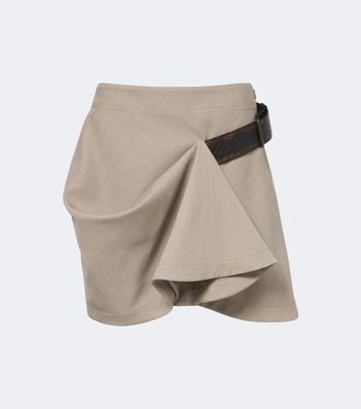 Bottega Veneta Minirock Intrecciato aus Wolle