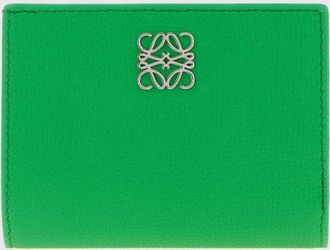Loewe Anagram Bifold-Geldb&ouml;rse aus glattem Kalbsleder mit Druckknopfverschluss