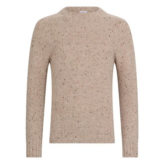 Malo Kaschmir-Rundhalspullover - - Knitwear - Herren - Beige - 4XL