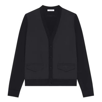 Givenchy V-Neck Cardigan mit Taschen - - Knitwear - Herren - Schwarzk - XL