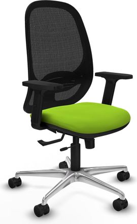 Piqueras y Crespo Schreibtisch aus PC mit 2D-Armen, h&ouml;henverstellbare Lendenwirbelst&uuml;tze, ausgestattet mit Syncro/Translack und Schneidschaum, mit Rollen von 65 mm, Nyl