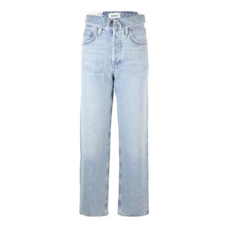A Gold E Klassische Gerades Jeans aus Regenerierter Baumwolle - - Jeans - Damen - Blau - W29