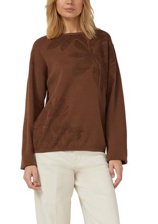 s.Oliver Pullover mit dekorativem Strickmuster