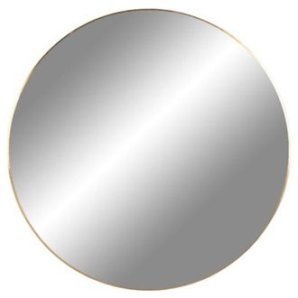 M&S Collection Miroir rond 80 cm en acier laiton
