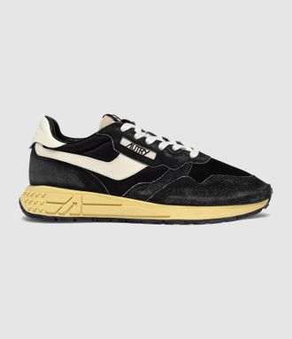 Autry Baskets Homme Reelwind Low Suesugar Nyl Black Marshmallow