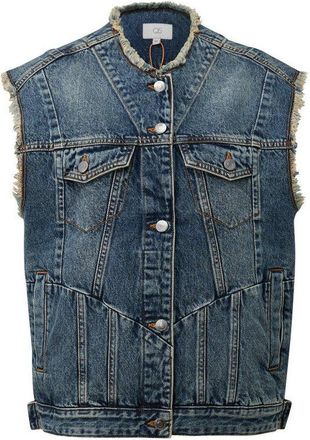 QS by s.Oliver Outdoorjacke Indoor-Weste Oversize Denimweste