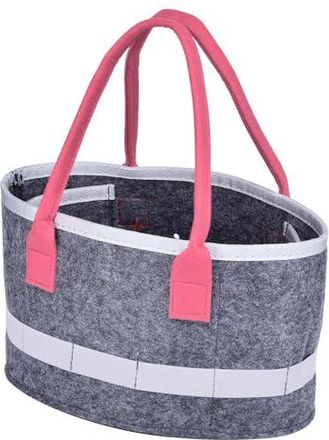 Generico ETUCYNG Sac fourre-tout en feutre pour femme - Pochette de transport ovale en feutre | Organisateur de lecteur audio, récipient cosmétique, pochette d