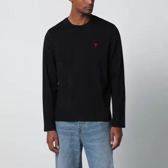 Ami Black Ami De Coeur T-shirt