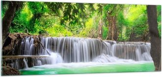 Arttor Panorama Bilder auf Glas 100x40cm Glasbild Wasser Park Natur Landschaft Groß Wanddeko Bild im Glas Schlafzimmer Küche Wandbilder Dekoration Wohnzimmer