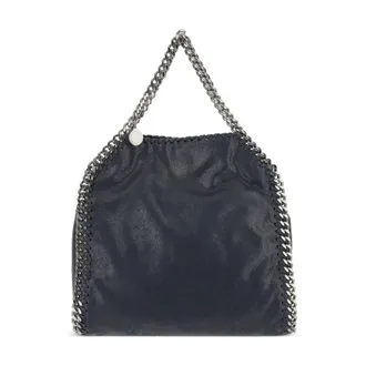 Stella McCartney Femme, Sacs, Bleu, Taille: ONE Size Sac Bleu avec Bordure à Maillons de Chaîne
